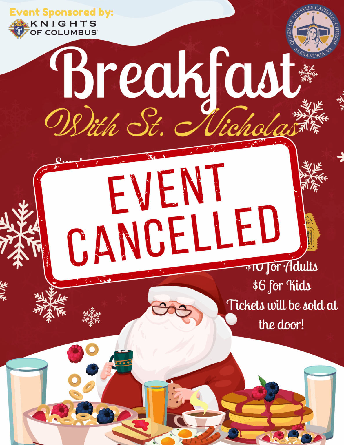 Breakfast with St. Nicholas CANCELLED | Queen of Apostles Catholic Church