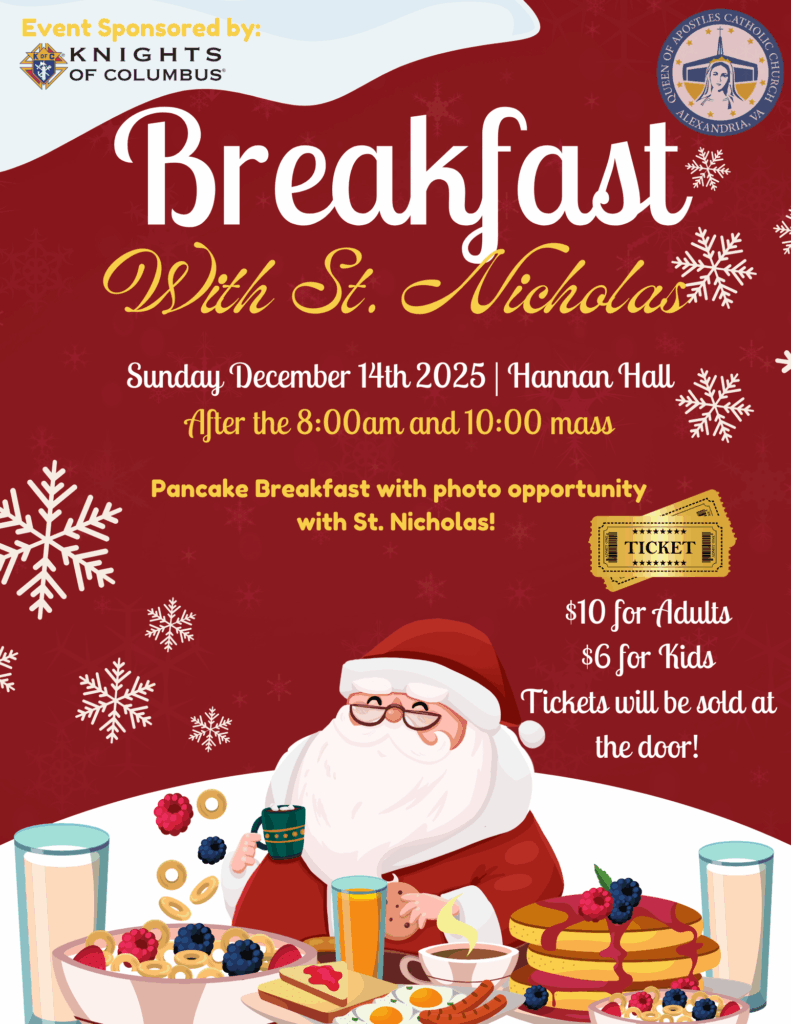 Breakfast with St. Nicholas 2025 | Queen of Apostles Catholic Church