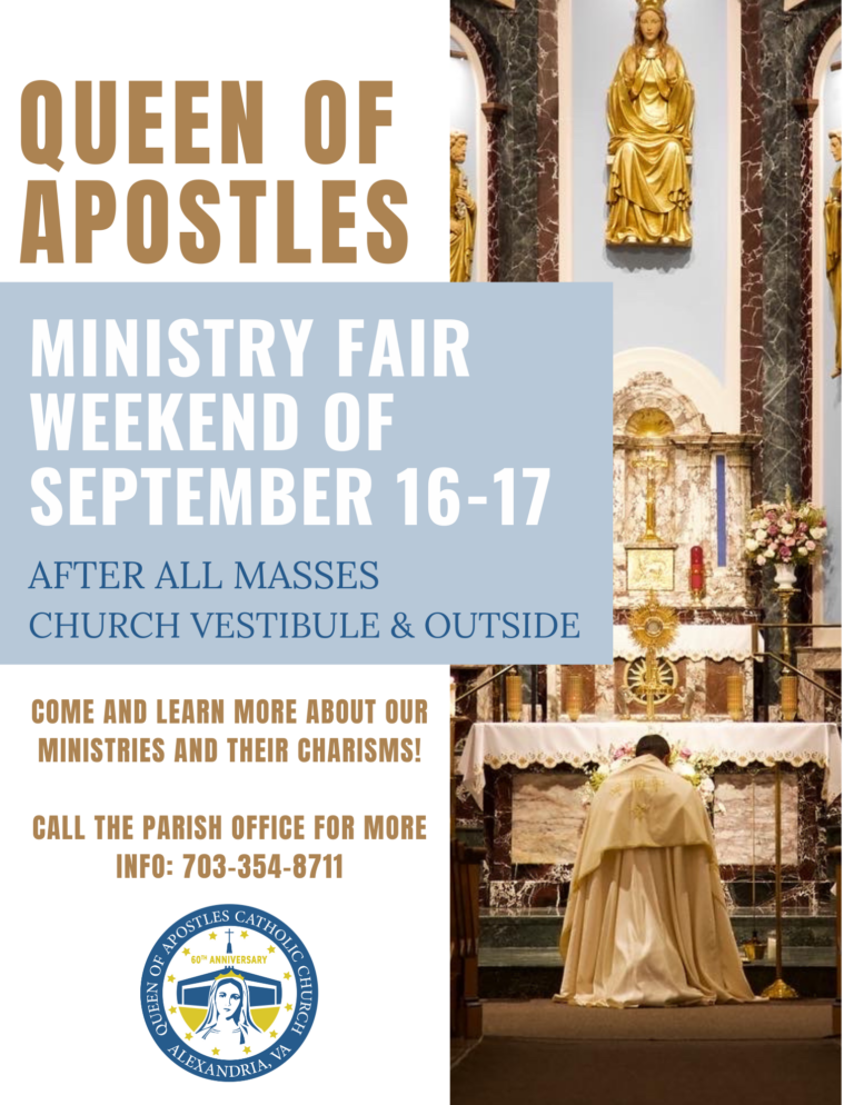 Ministry Fair 2023 | Queen of Apostles Catholic Church