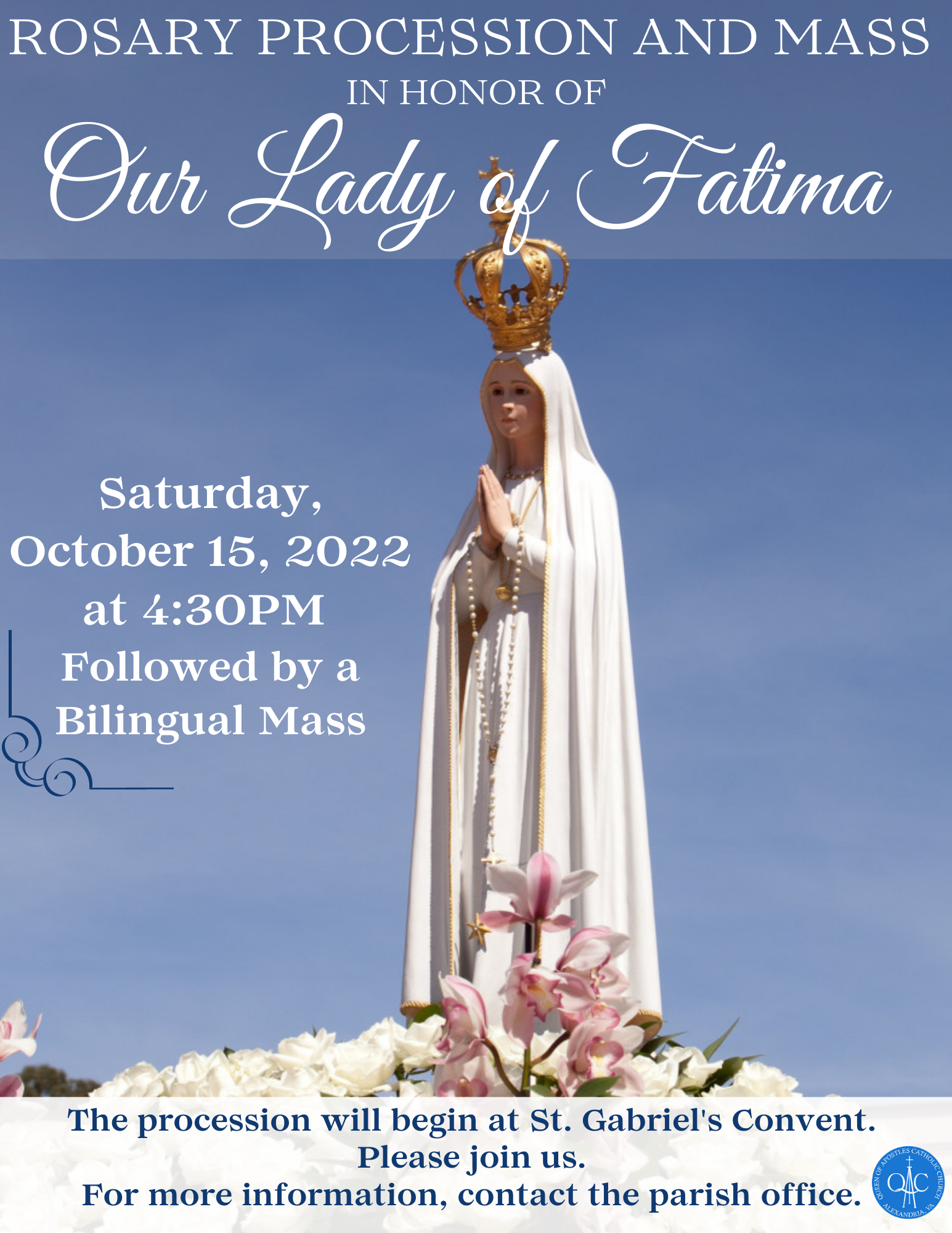 Pastor's Letter | October 2-3 | Queen of Apostles Catholic Church