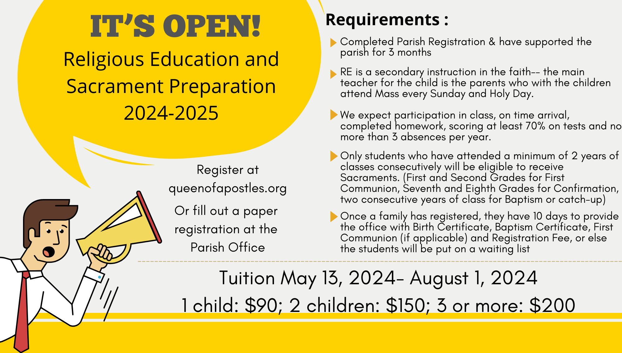 Religious Education | Queen of Apostles Catholic Church