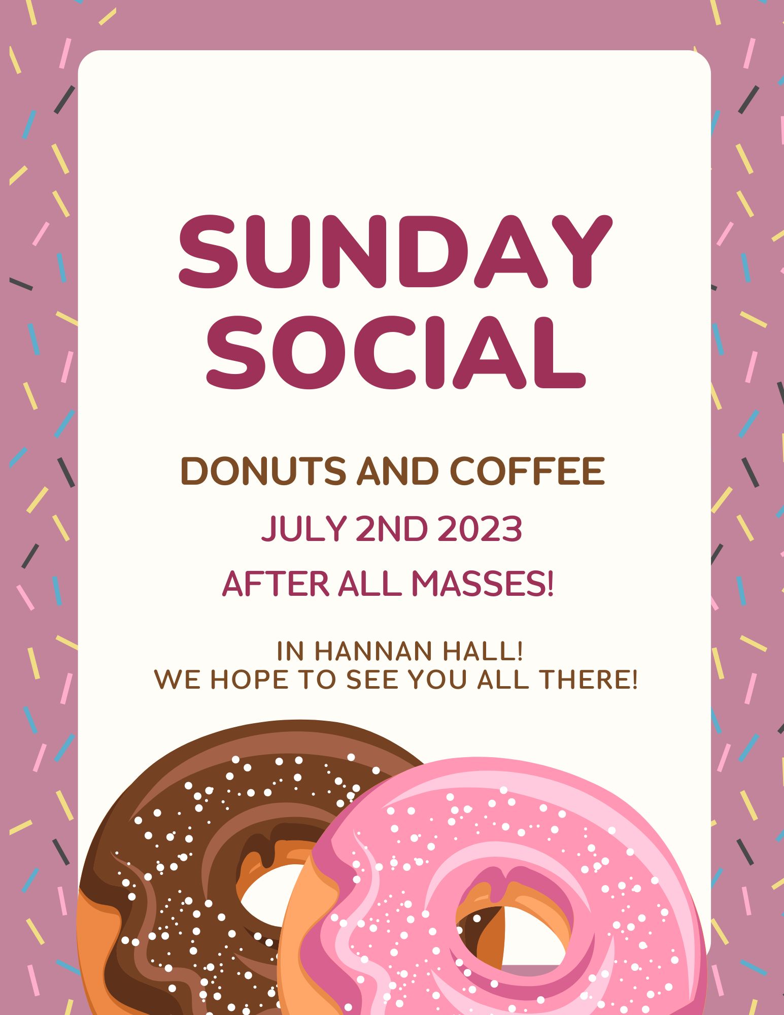 Sunday Social | July 2nd, 2023 | Queen of Apostles Catholic Church
